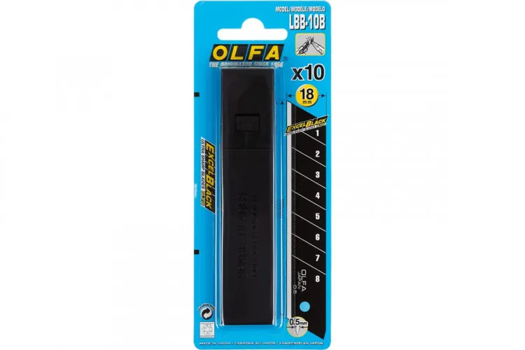 Сегментированные лезвия OLFA Excel Black 18х100х0.5 мм, 10 шт OL-LBB ...